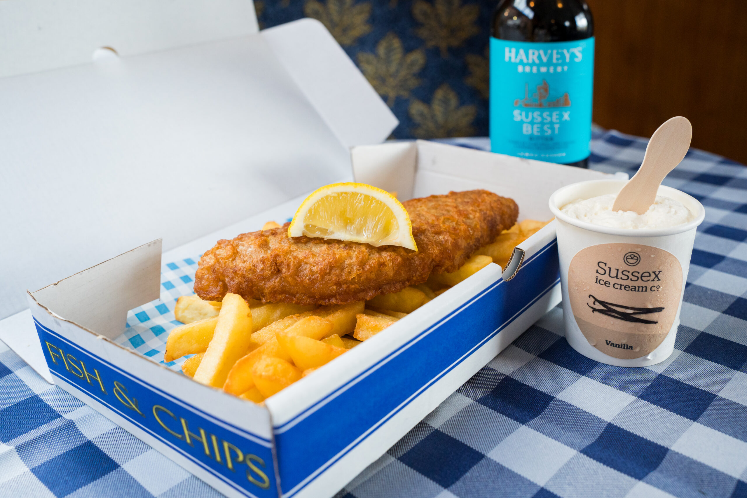 Supper Special Fish & Chips - The Bluebell Railway in Sussex